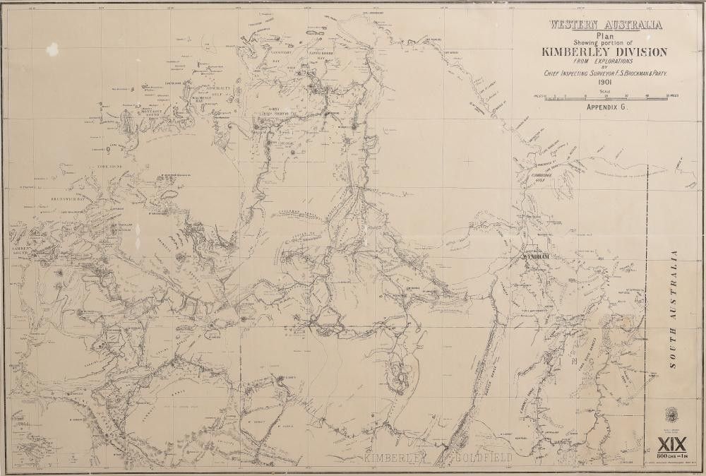 Kimberley Division Exploration Plan by F.S. Brockman, 1901 - Maps ...