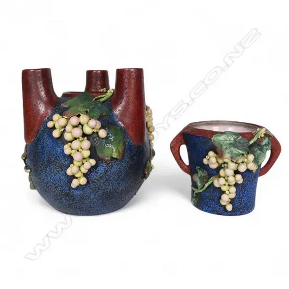 Imperial Amphora Vases with Grape Vine Relief Decoration - Amphora ...