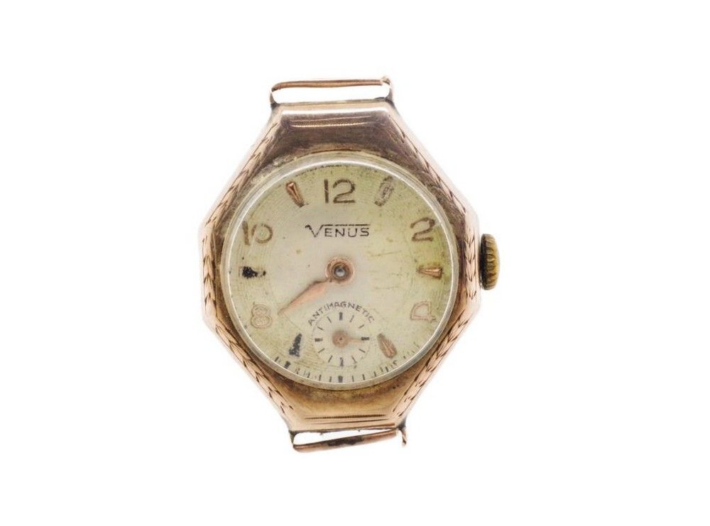 9ct Rose Gold Rolex Venus Watch with 17 Jewel Movement - Watches ...