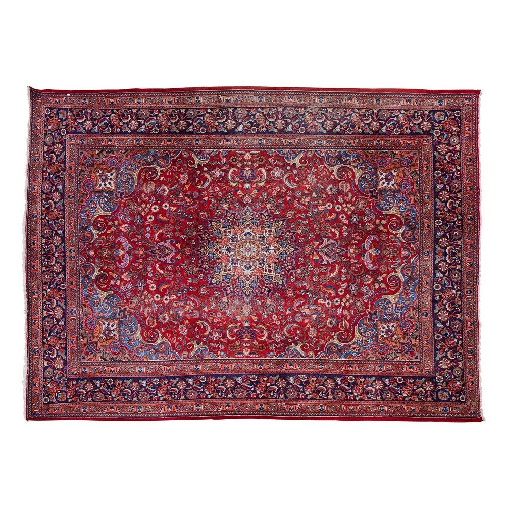 Stellar Medallion Persian Carpet on Claret Red Field - Rugs & Carpets ...