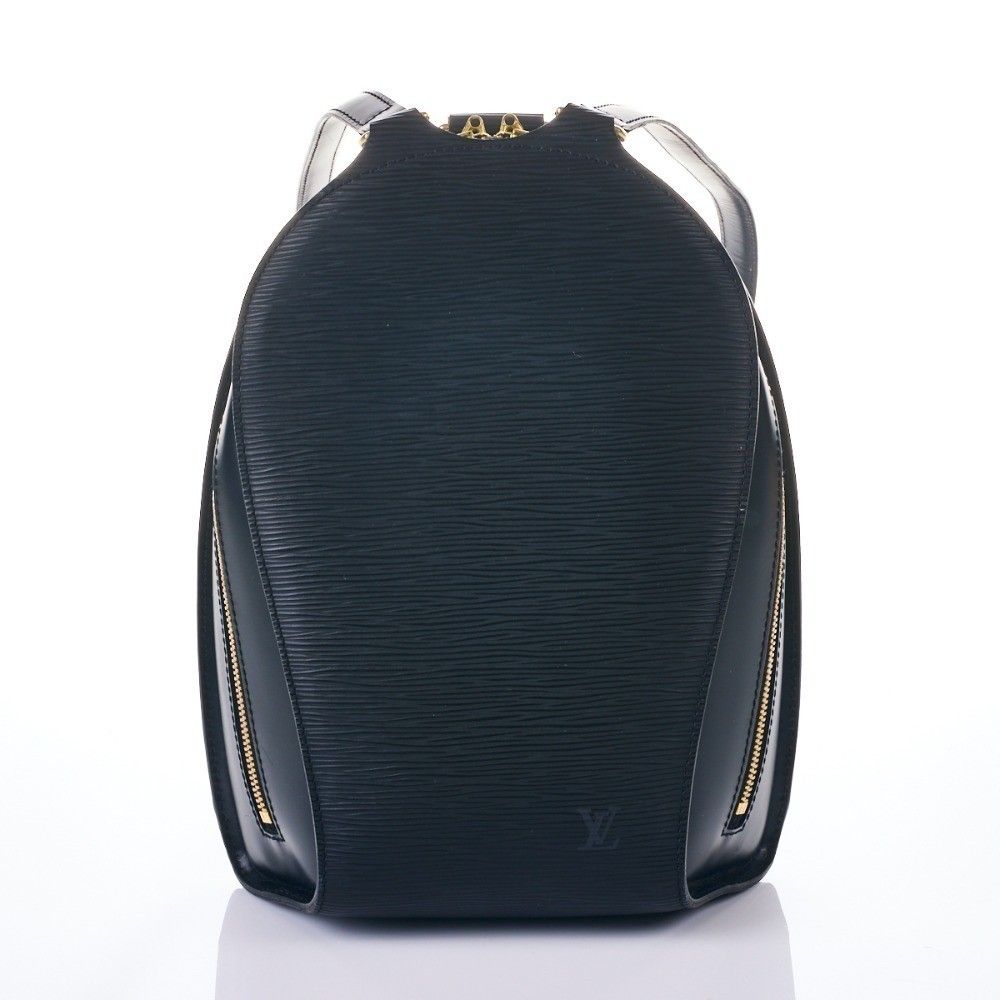 Louis Vuitton Black Epi Mabillon Backpack, Made in France - Luggage ...
