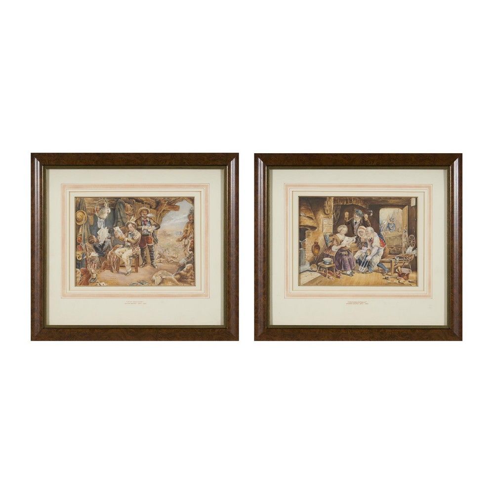 George Baxter watercolours and oil prints with accompanying books ...