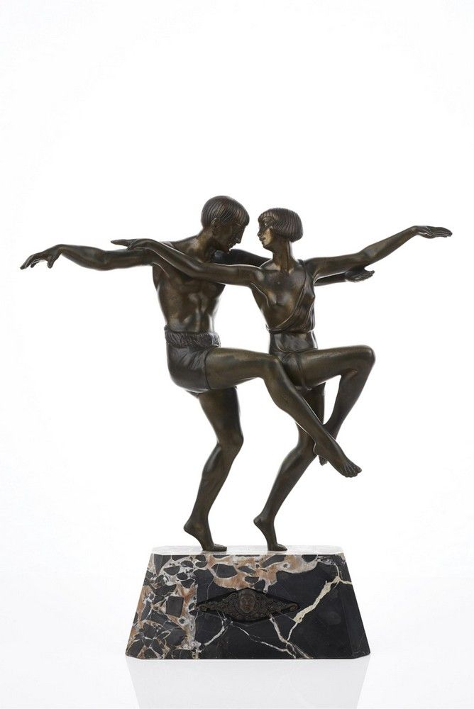 Vaslav Nijinsky Art Deco Bronze Sculpture, c. 1930 - Figures/Groups ...