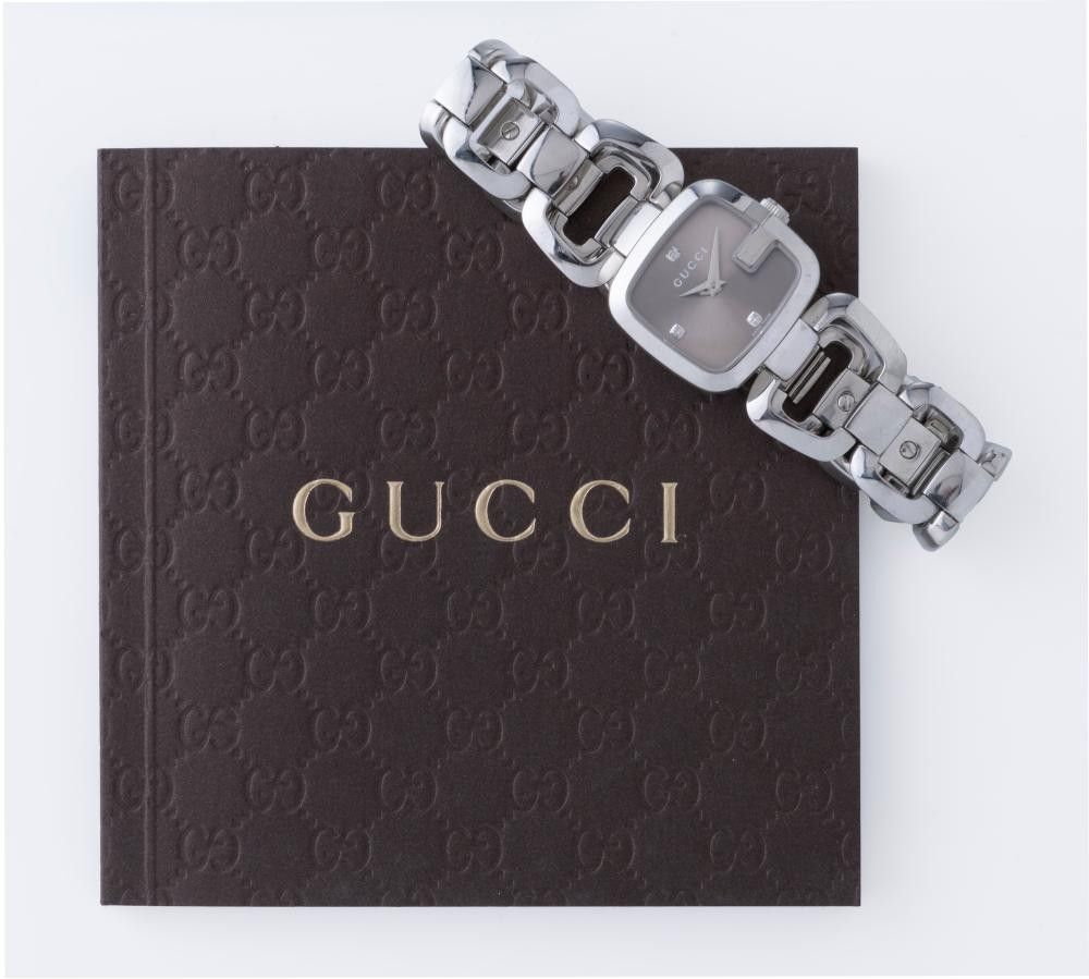 Gucci Quartz Wrist Watch with Stainless Steel Case and Bands - Watches ...