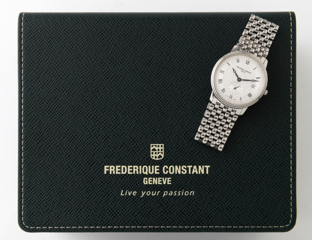 Frederique Constant Quartz Watch with Silver Dial and Date Feature ...