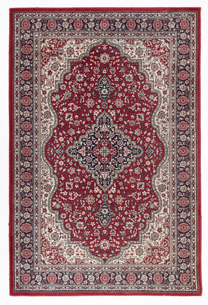 Turkish Kirman Style Wool Rug with Floral Design - Rugs & Carpets ...