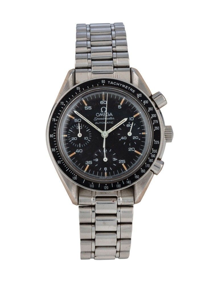 Omega Speedmaster Automatic Chronograph Wristwatch Stainless Steel ...