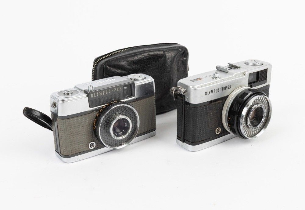 Vintage Olympus 35mm Cameras: Pen-Ee and Trip 35 (2 Cameras ...