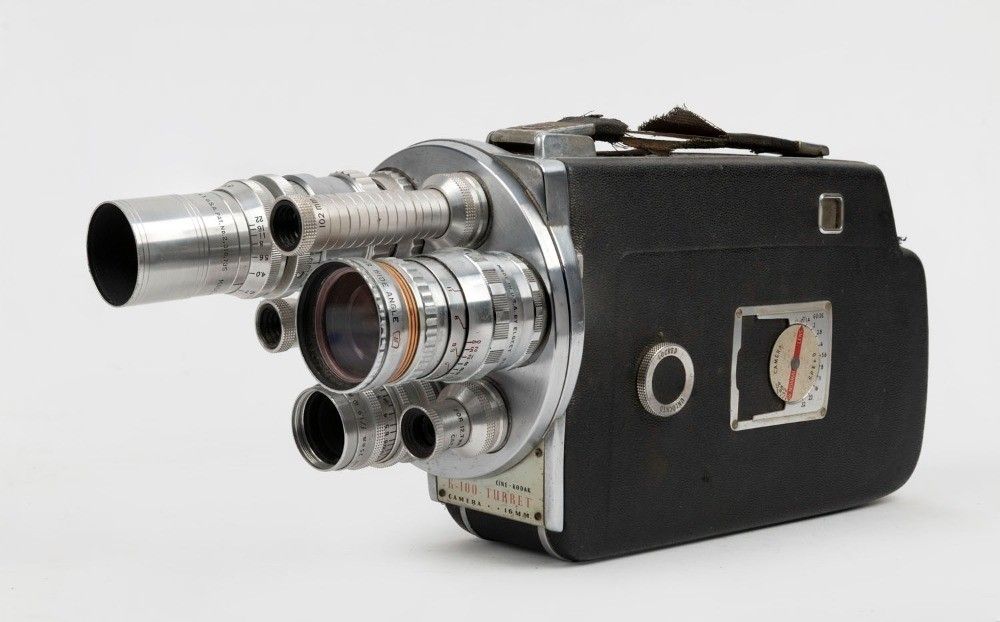 Cine-Kodak K-100 Turret 16mm Movie Camera with Three Lenses ...