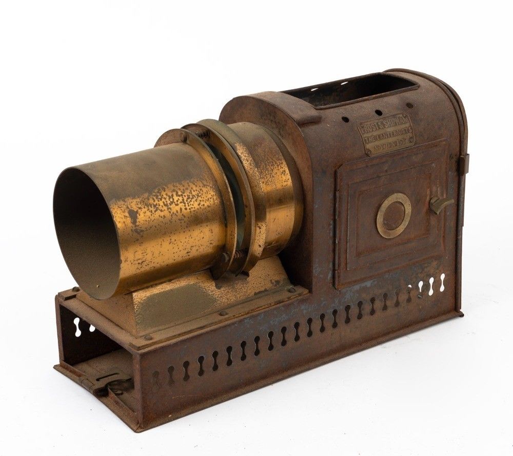 1890s Magic Lantern Shell with Lens from Sydney Retailer - Photography ...