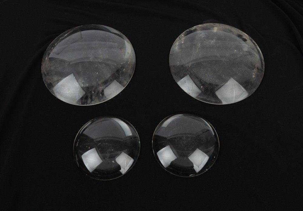 Set of Four Magic Lantern Condenser Lenses in Various Sizes ...