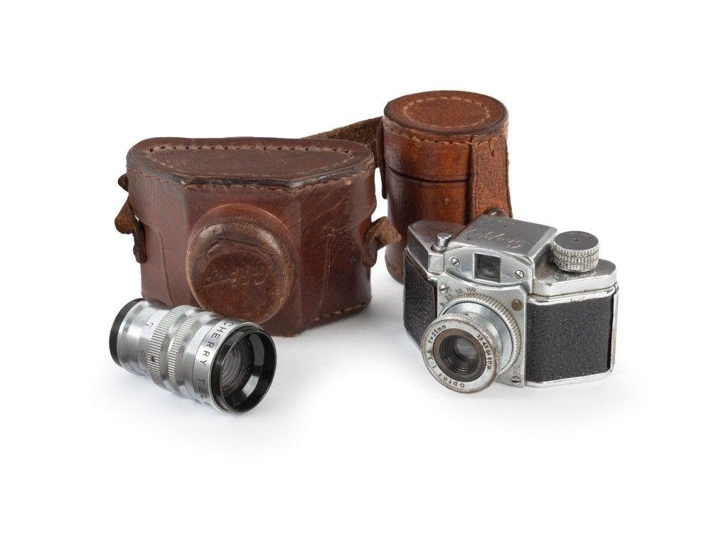 Konica Snappy Subminiature Camera with Cherry Tele Lens Set ...