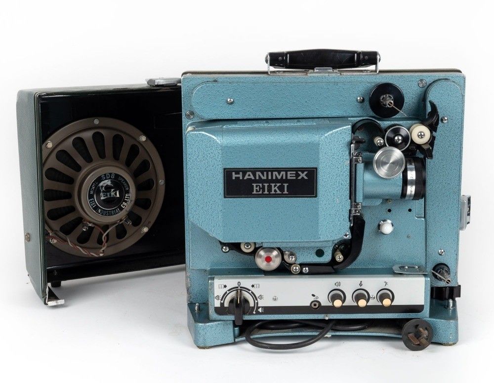Hanimex Eiki Rt-1 16mm Audiovisual Projector with Speaker Cable ...