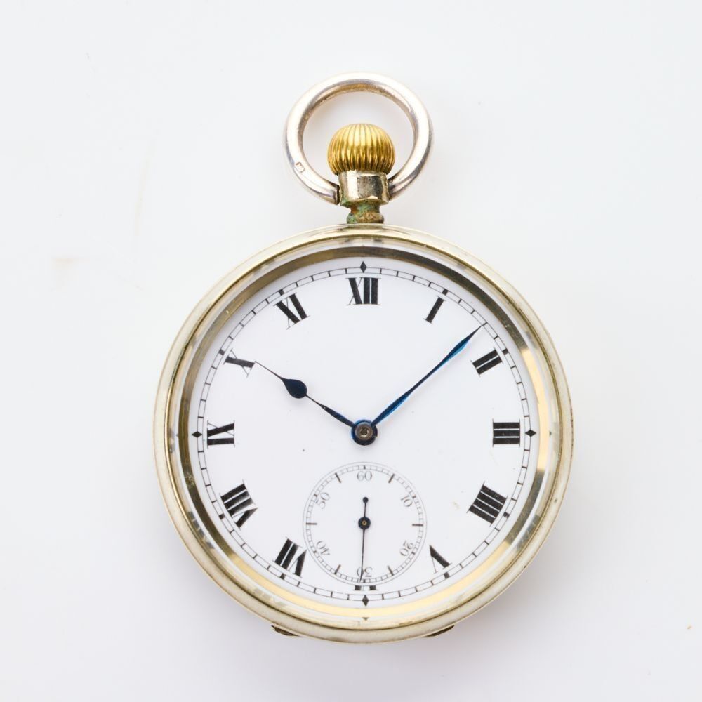 Rolex 1925 Open Faced Pocket Watch - Silver Plated - Watches - Wrist ...