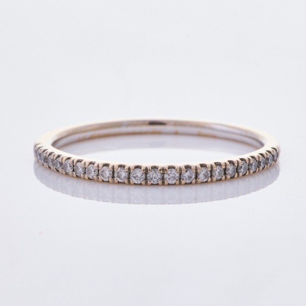 Modern 14ct White Gold Eternity Ring with .20ct Diamonds - Rings ...