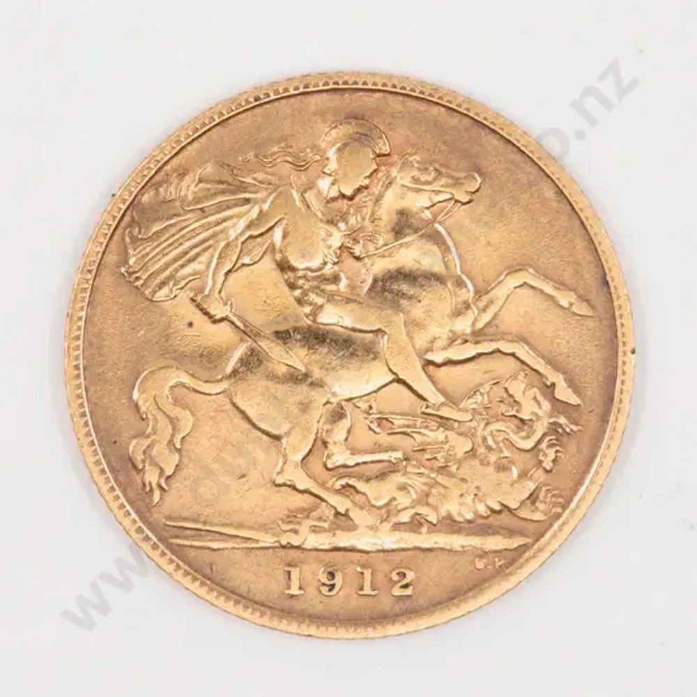 1912 Half Gold Sovereign - Rare Collectible Coin Investment Opportunity ...
