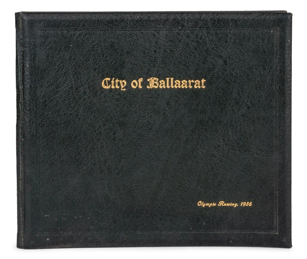 1956 Melbourne Olympics - Ballarat Rowing Invitation Book - Sporting ...