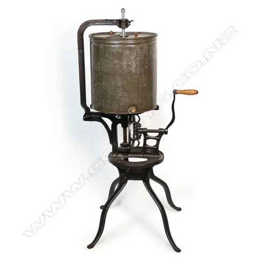 1911 Victor Cast-Iron Churn with Revolving Cylinder, Floor Standing ...