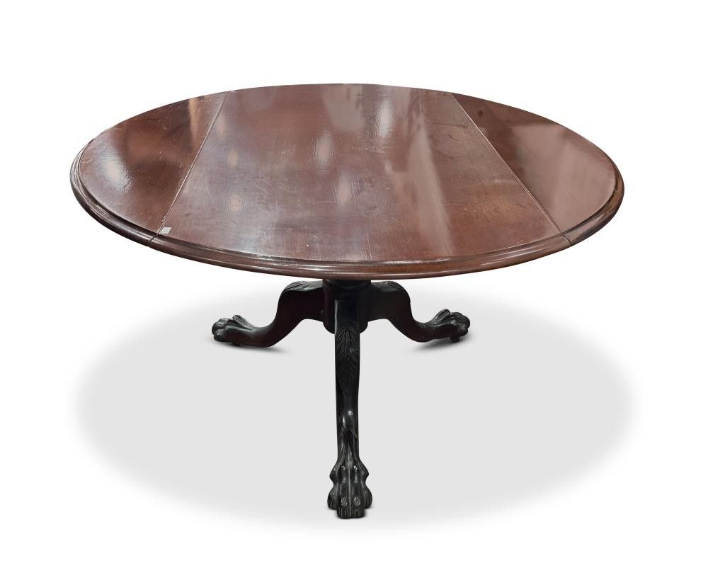 Victorian Mahogany Double Drop Side Table with Carved Legs - Tables ...