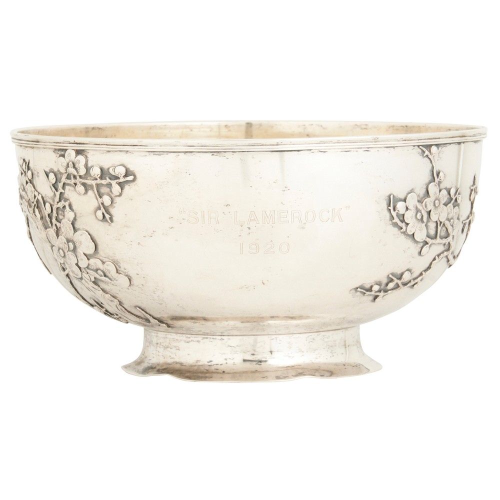 Chinese Export Silver Trophy Bowl by Luen Wo, Shanghai, 1920 - Zother ...