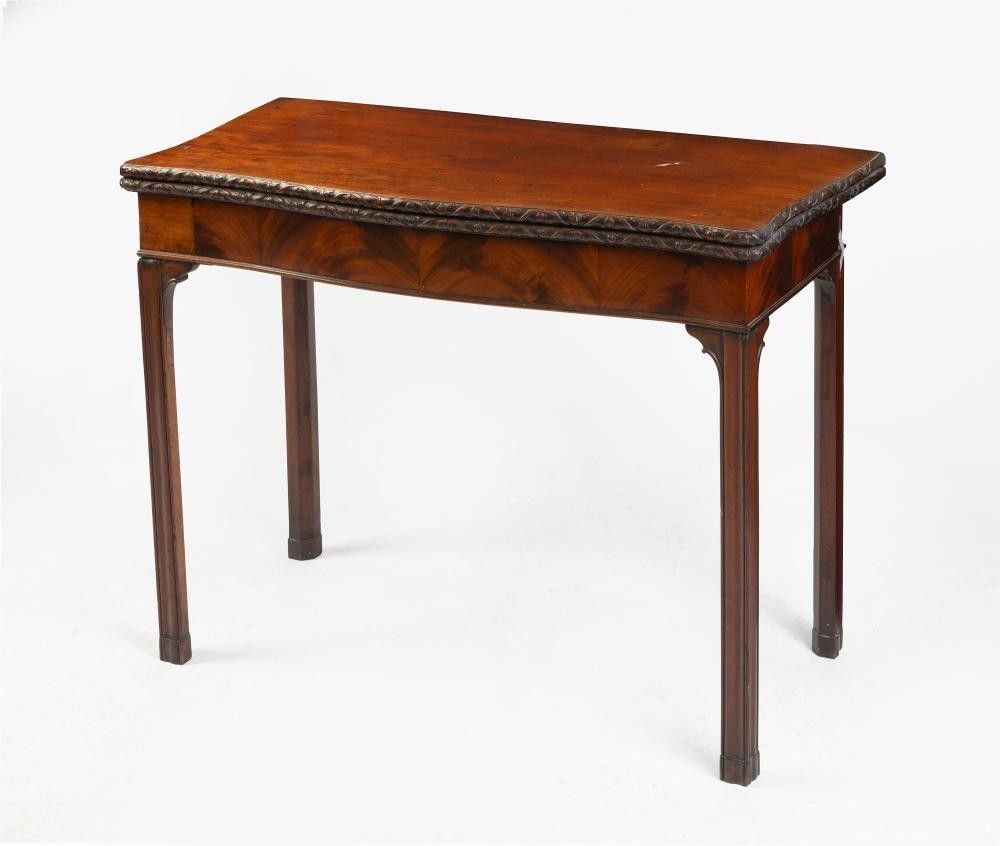 George III Mahogany Fold Over Tea Table, Circa 1780 - Tables - Card ...