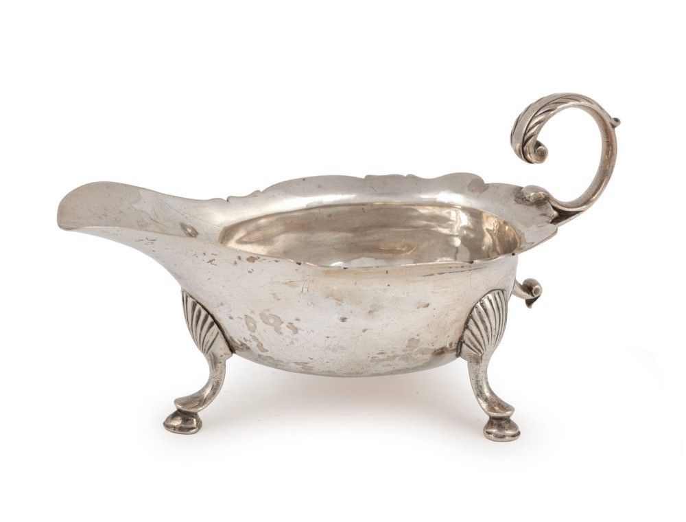Antique Irish Silver Sauce Boat by Richard Garde, Dublin 19th Century ...