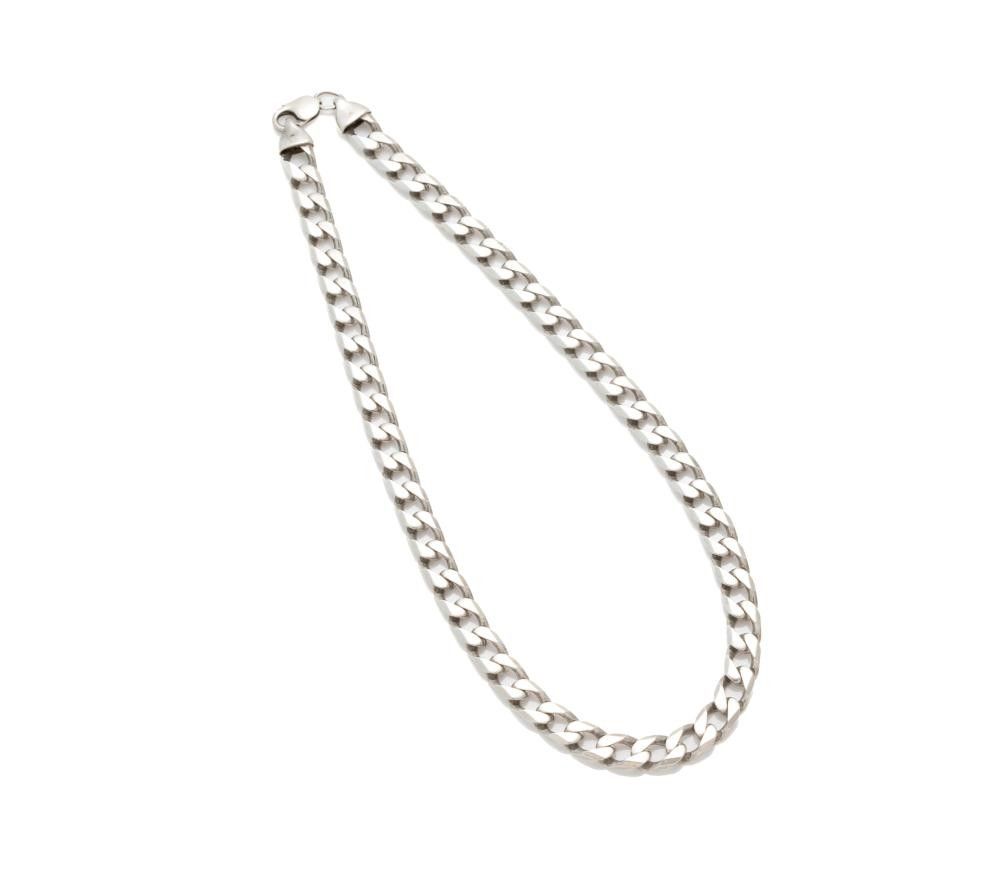 Silver curb link chain with parrot clasp, 10mm width - Necklace/Chain ...