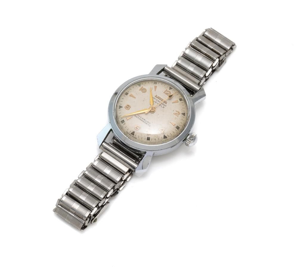 Vintage Lavina Wristwatch with Matte Dial and Stainless Steel Case ...