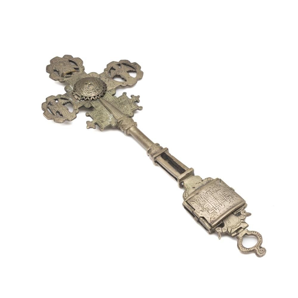 Ethiopian Orthodox Cross with Jesus and Characters, 33cm Height ...