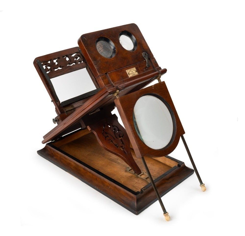 Victorian Stereo Graphoscope with Magnifying Postcard Viewer, c. 1870 ...