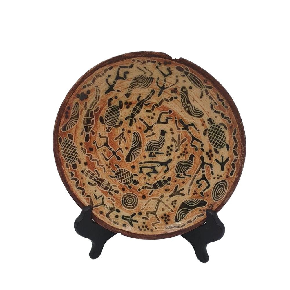Aboriginal Sgraffito Plate by Carl Cooper, Australia 1950 - Cooper ...