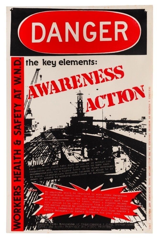 Worker's Safety Alert: W.N.D. 1983 Poster by Dockyard Workers - Prints ...