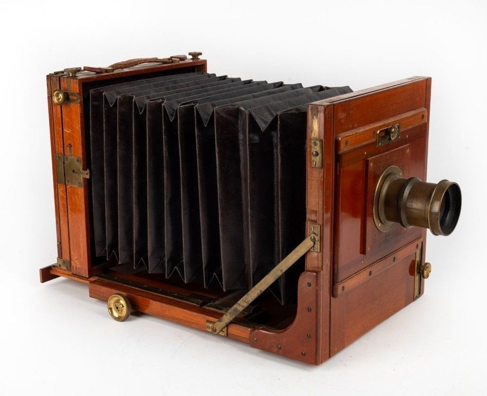 Vintage Plate Tailboard Camera with Rapid Rectilinear Lens - Rare ...