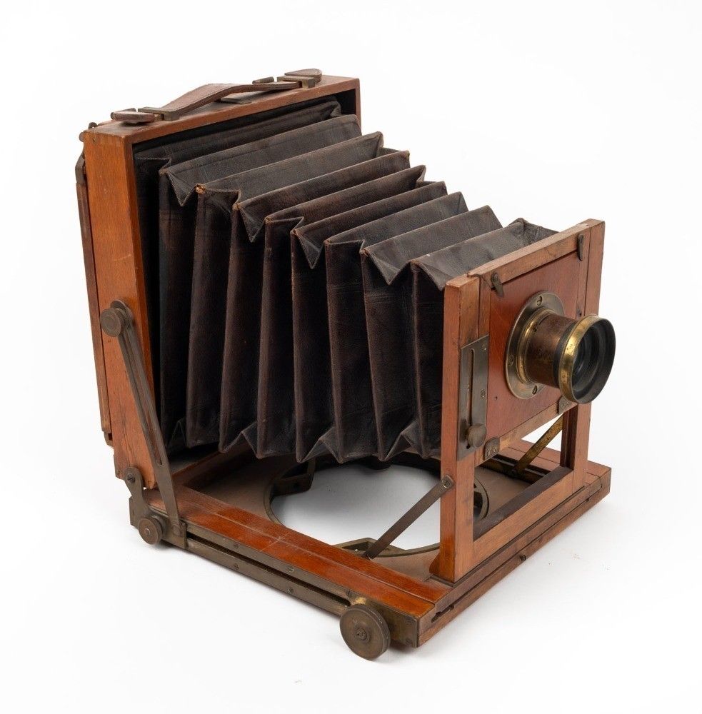 Vintage Plate Field Camera with Dallmeyer Lens [#62134], 4¾ x 6½ ...