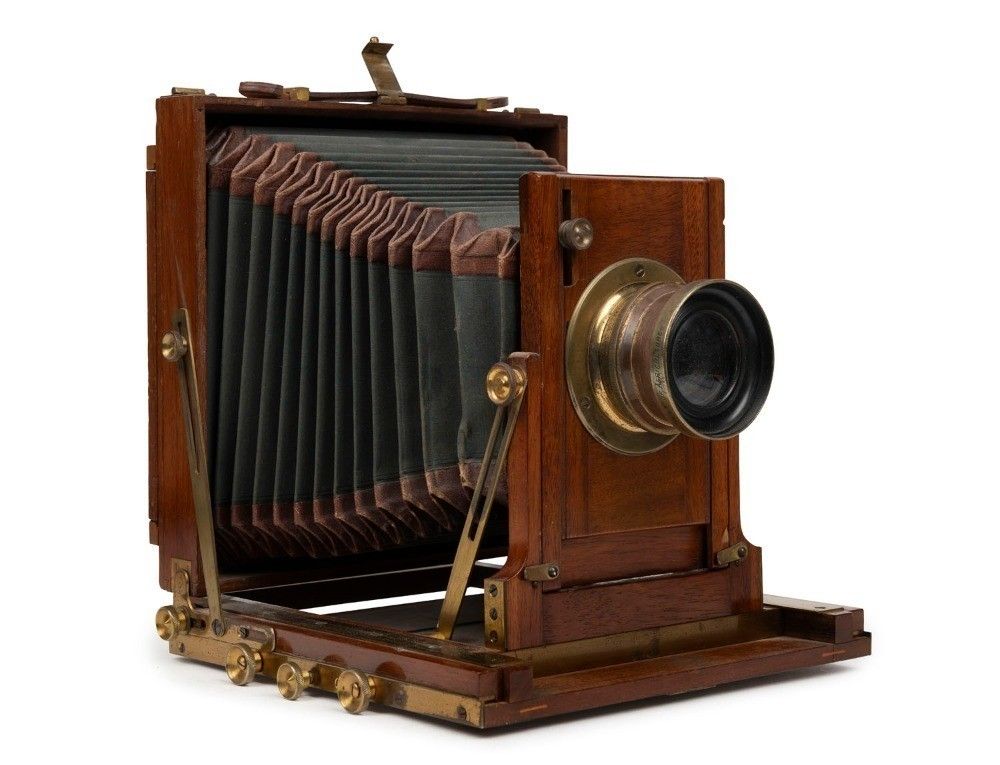 Vintage 5x7 Field Camera with Goerz Lens and Agriculture Engraving ...