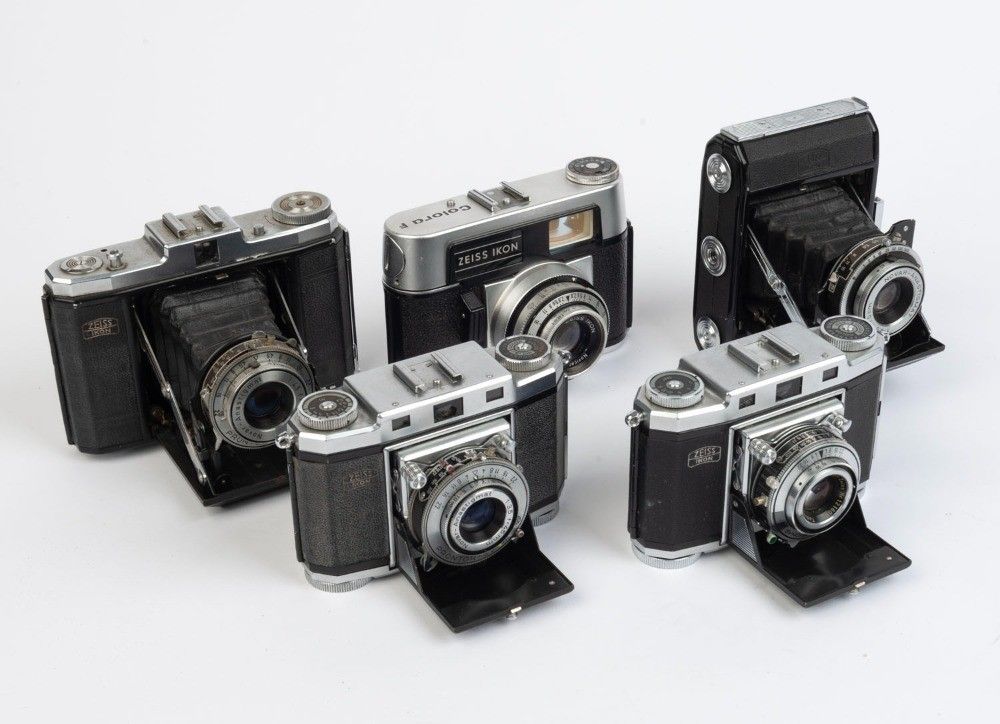 Vintage Zeiss Ikon cameras collection, including Ikonta and Nettar ...