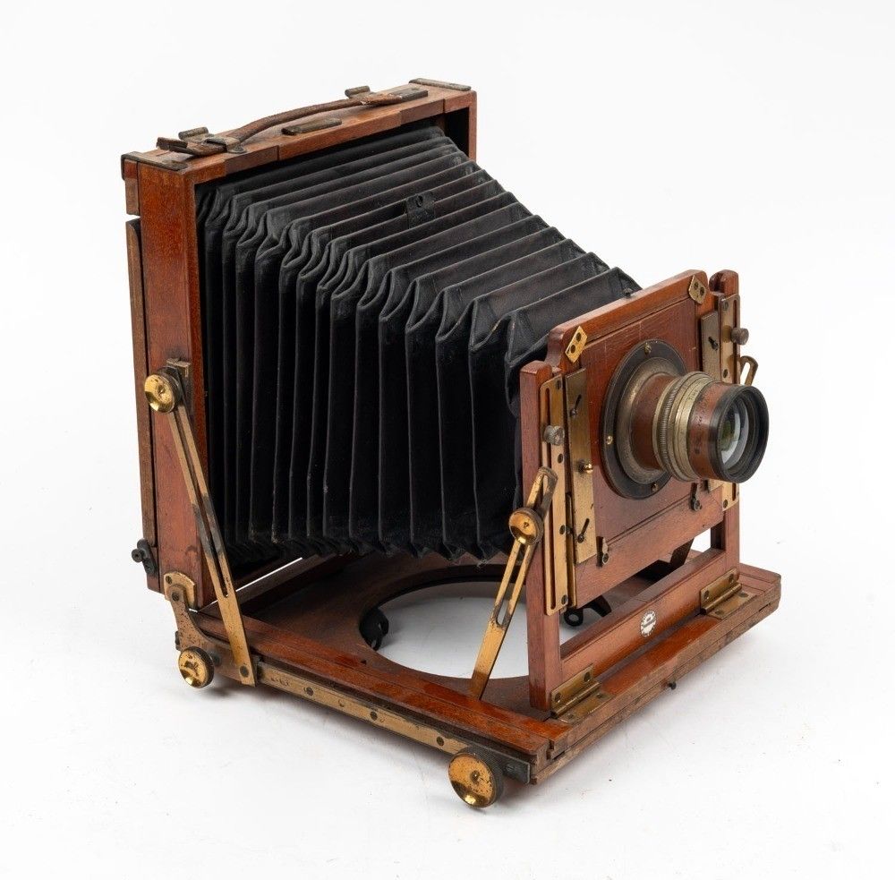 Vintage Plate Field Camera with Lancaster Lens and Cape Town Retailer ...
