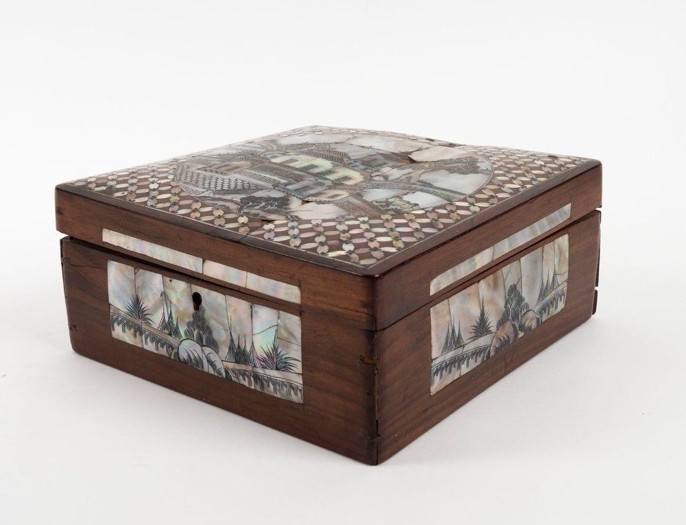 Vietnamese Rosewood Wedding Box with Mother of Pearl Inlay - Zother ...