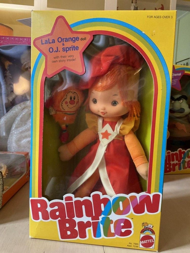 1984 Mattel Rainbow Brite Lala Orange Doll in Original Box - Zother ...