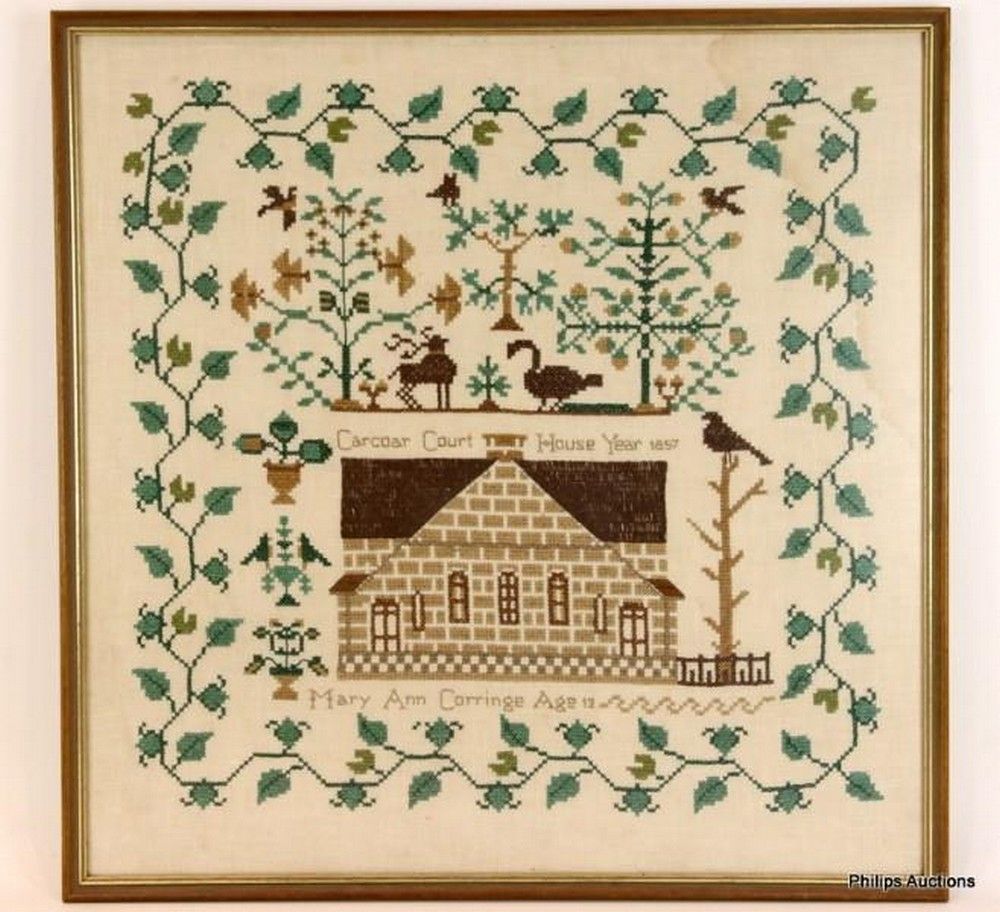 Carcoar Court House Linen Sampler by Mary Ann Gorringe - Samplers ...