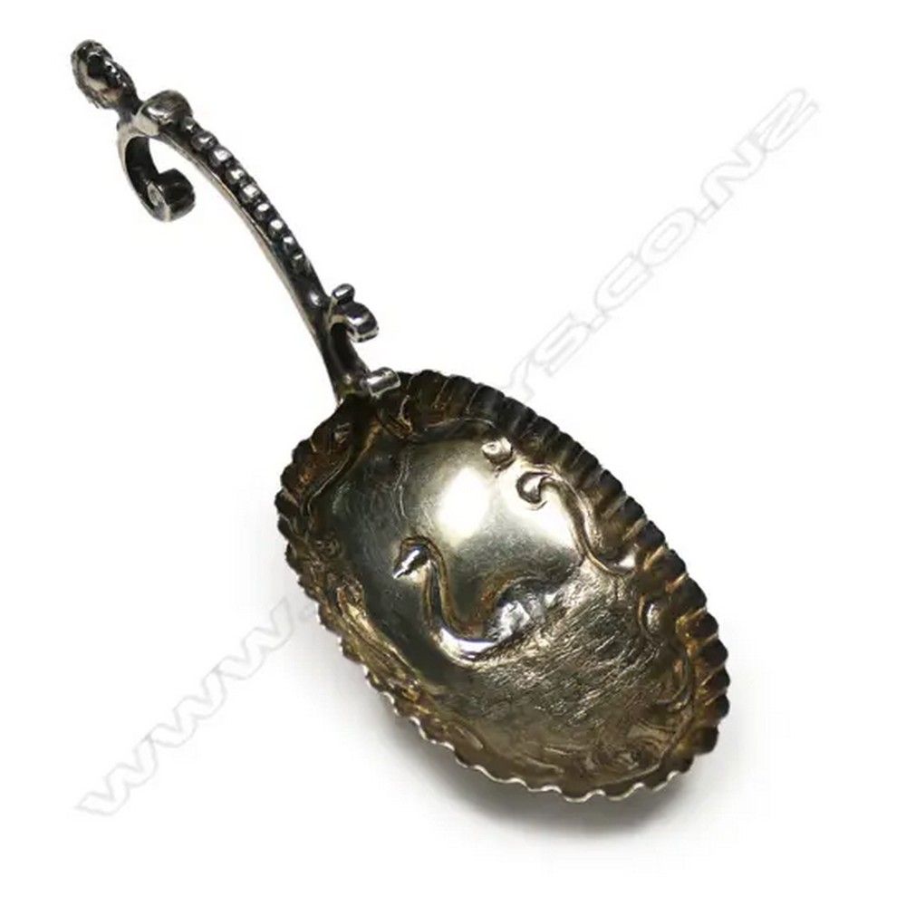 Victorian Silver Swan Tea Caddy Spoon from London, 1891 - Flatware ...