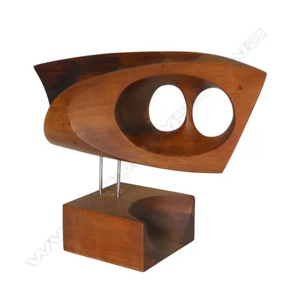 Modernist Owl Sculpture by Award-Winning Maori Artist Rex Homan - New ...