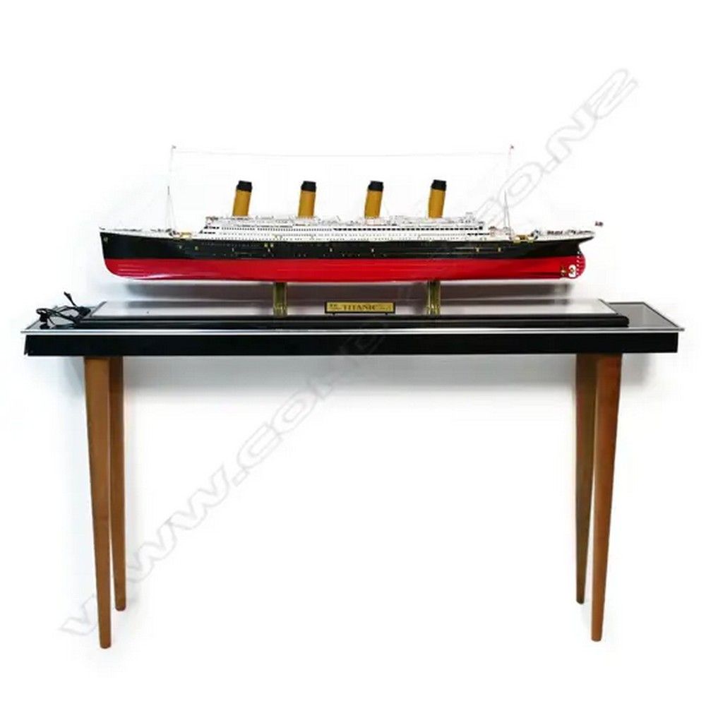 Titanic Model, Books, Puzzle, and Mirrored Base by John Borrows - Boats ...