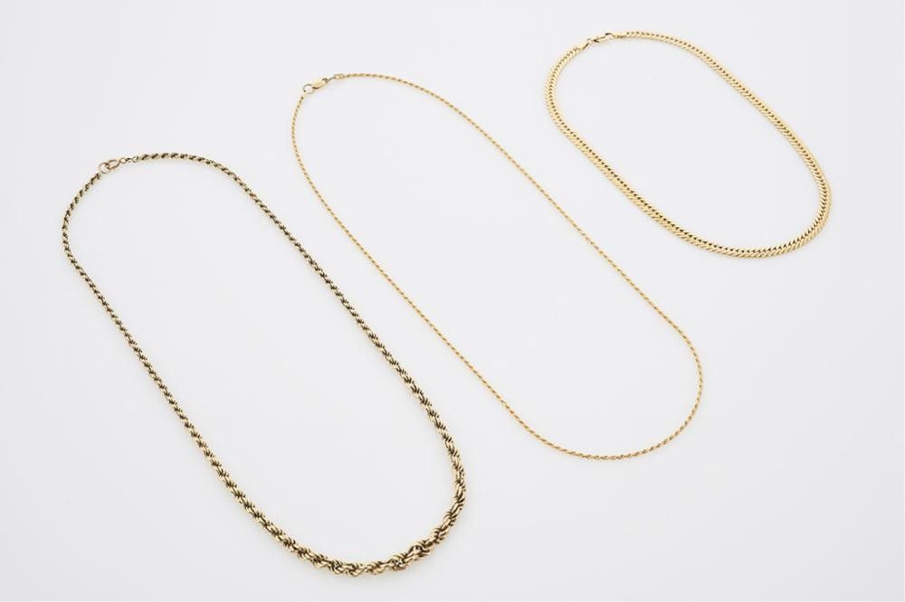 Gold Chains: Serpentine, Rope Link, Graduated Rope, 43.32 grams ...