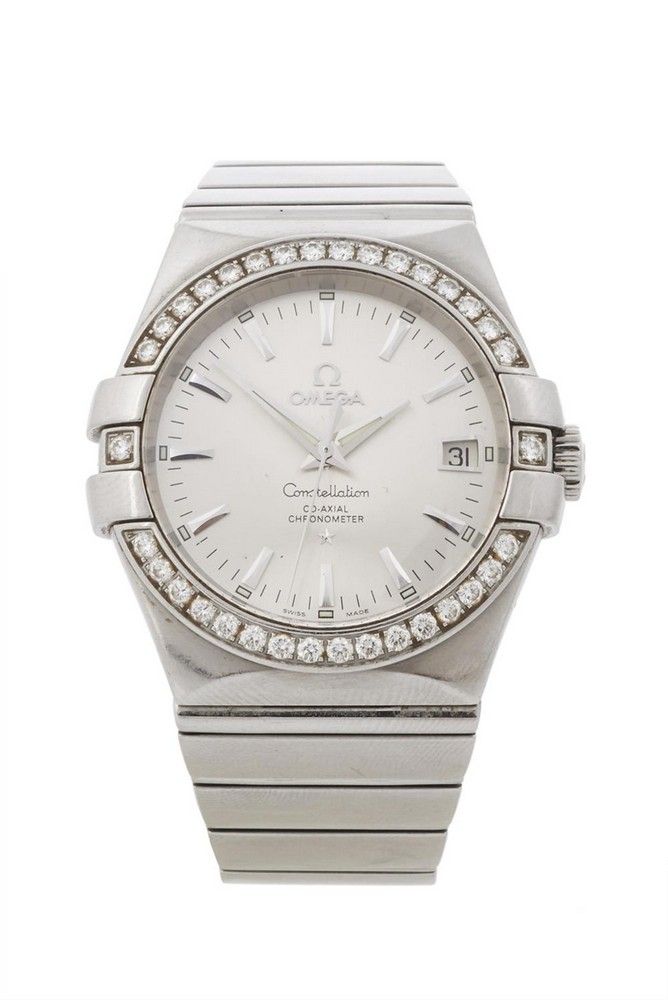 Omega Constellation Diamond Bezel Automatic Watch Stainless Steel 35mm ...