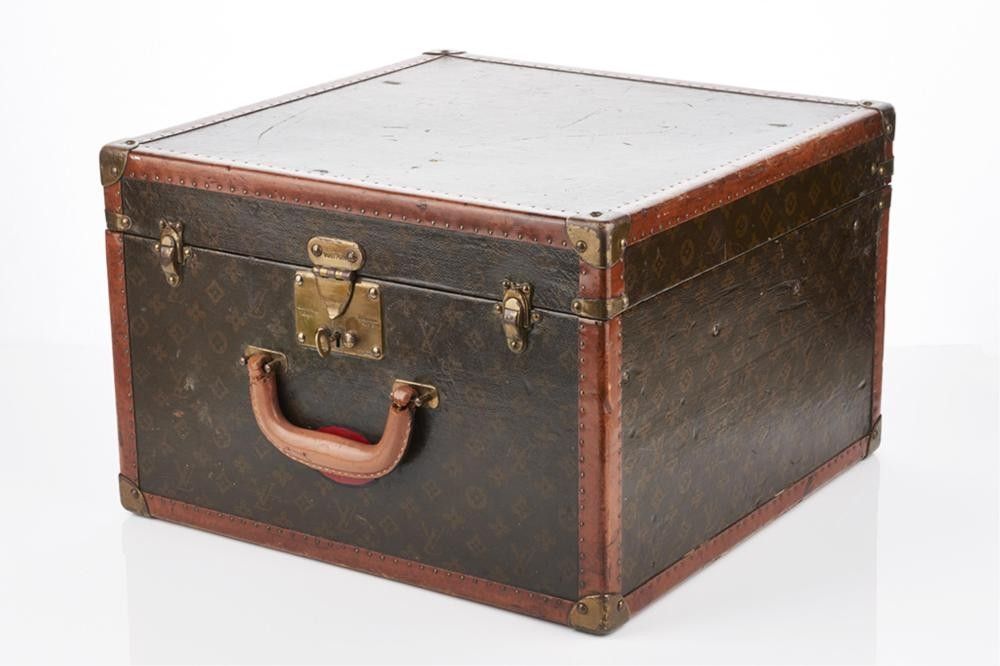 Louis Vuitton Monogram Coated Canvas Small Trunk with Key - Footwear ...