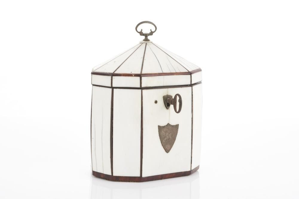 George III ivory and tortoiseshell tea caddy, English circa 1770 - Tea ...
