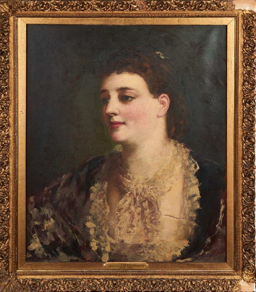Portrait of Sarah Gore, Wife of Arthur Loftus Tottenham MP - Oil ...