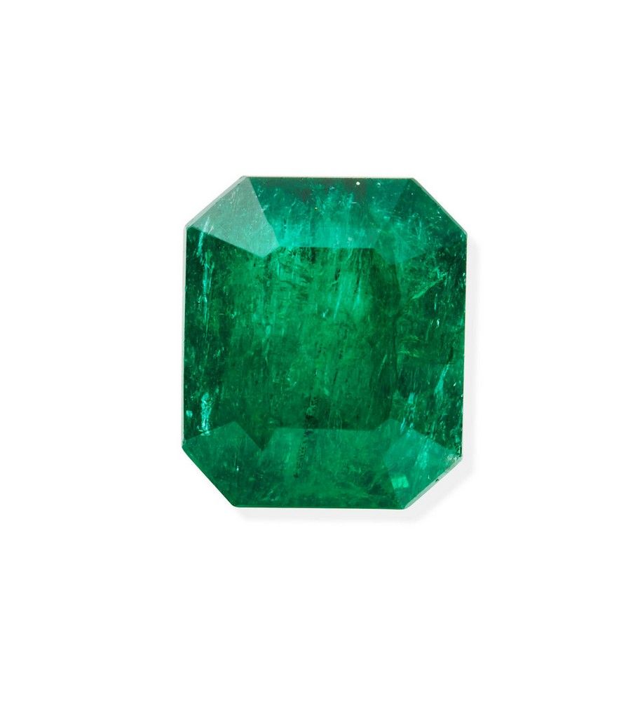 61 Carat Unmounted Colombian Emerald with GSL Report (Oil Treatment ...