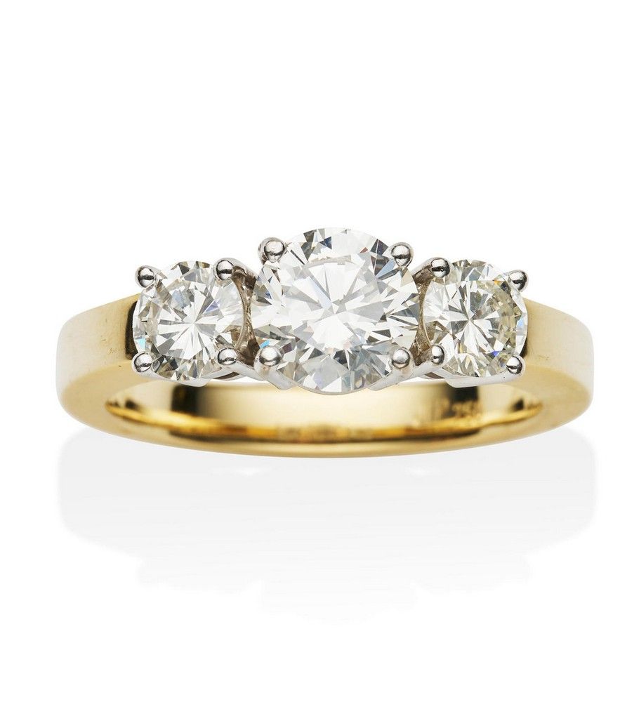 J Farren Price Diamond Three Stone Ring, 1.30ct, GSL Certified - Rings ...
